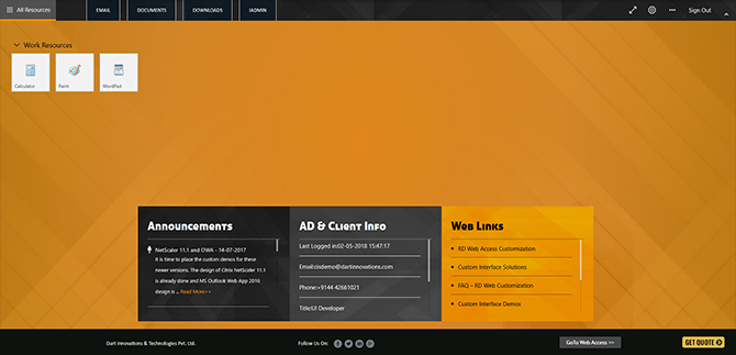 RDS Web Client | Remote Desktop Web Client customization
